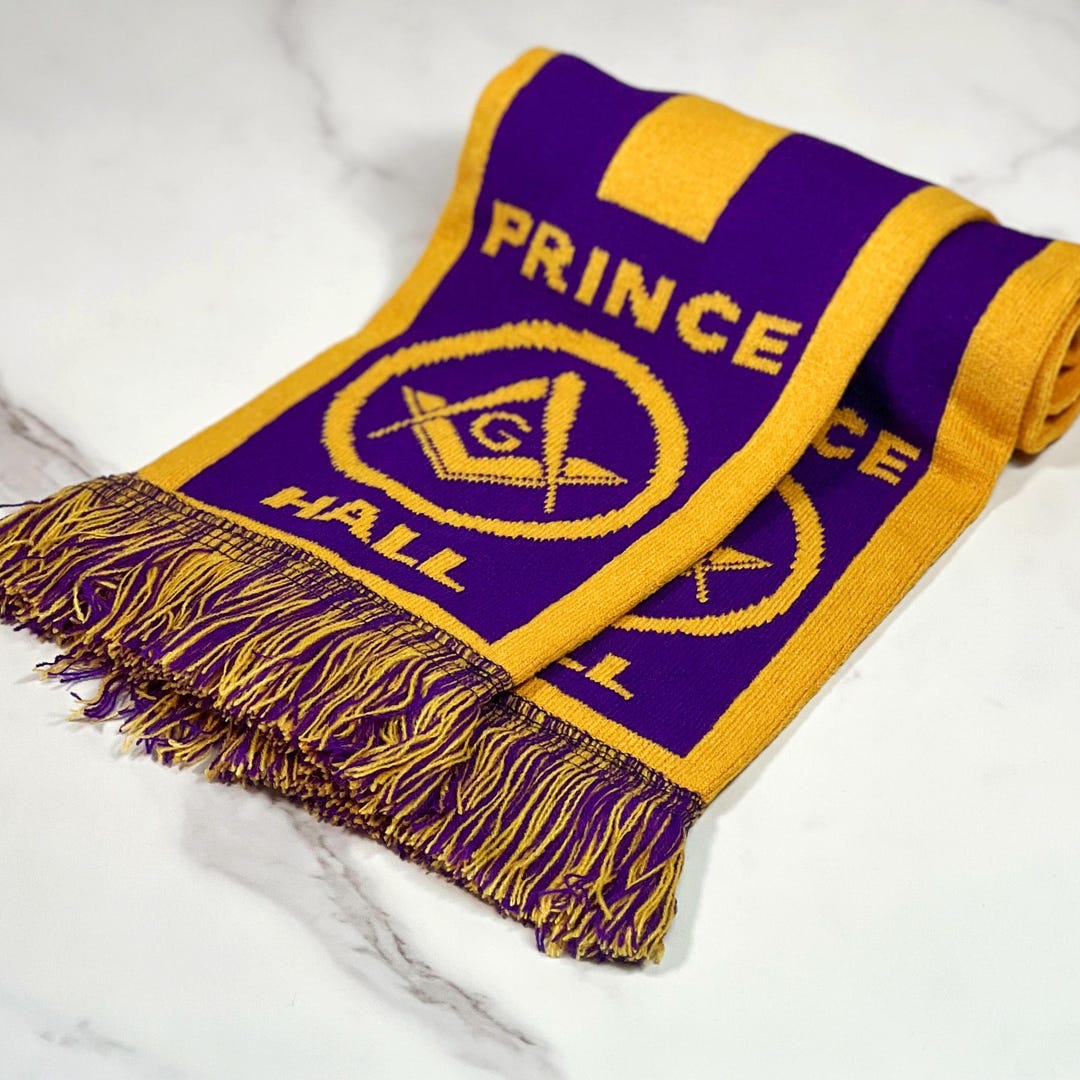 Prince Hall Masonic Square and Compass Scarf - Etsy