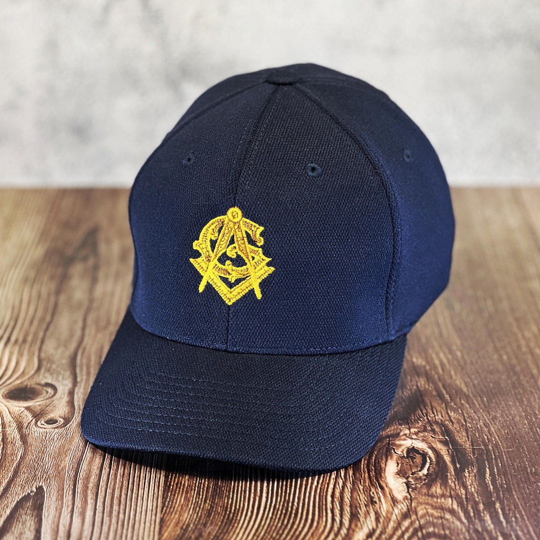 Masonic Ornate Gold Square and Compass Flexfit Baseball Hat - Etsy