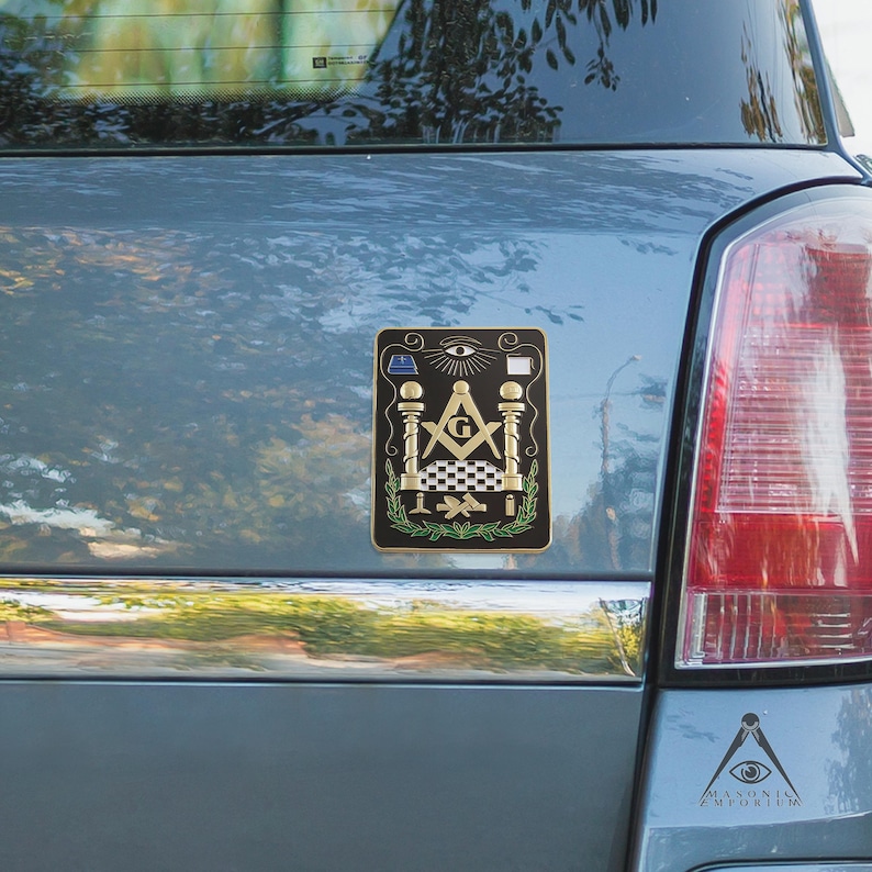 Lodge Symbols Masonic Auto Emblem - Etsy
