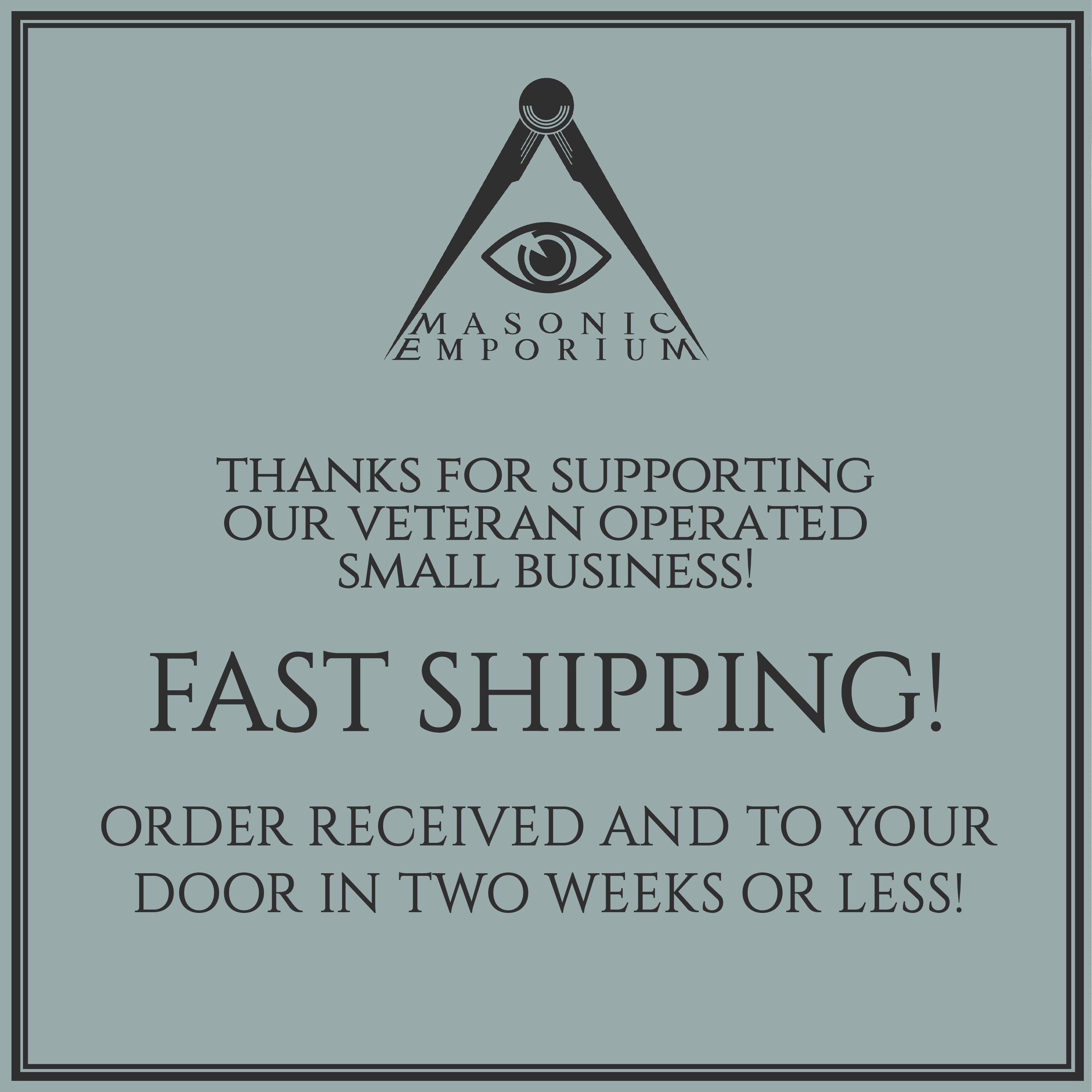Embroidered Masonic Ancient Free and Accepted Mason (AF&AM) Letterman ...