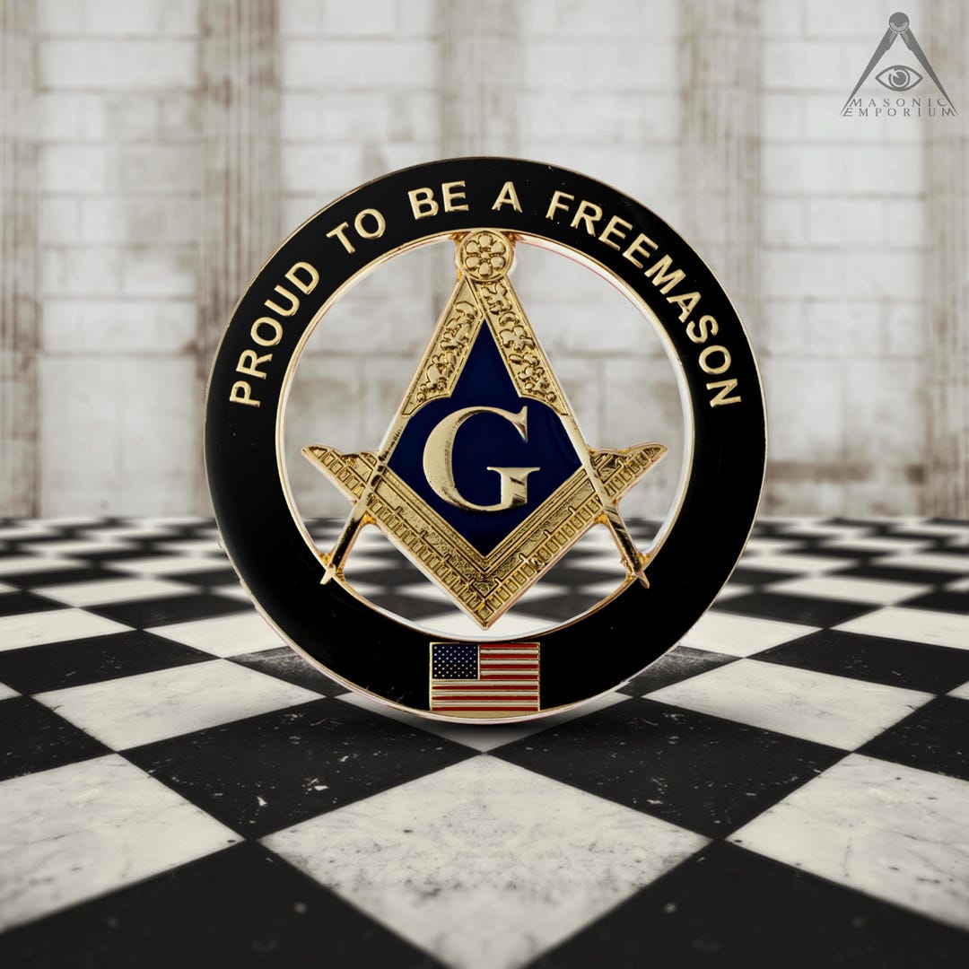 Proud to Be a Freemason Square and Compass Masonic Auto Emblem - Etsy