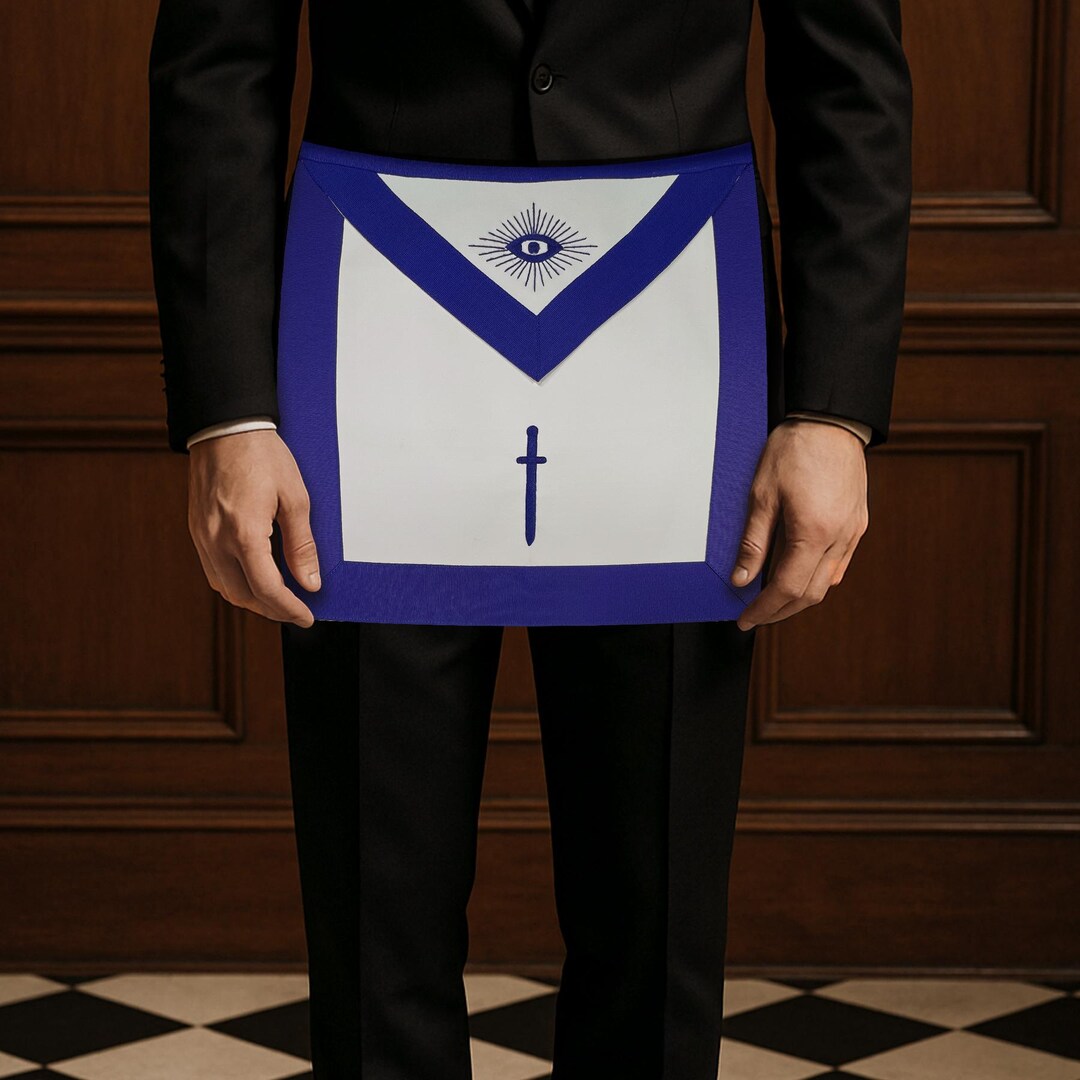 Outer Guard / Tyler Masonic Officer Apron – Blue & White - Etsy