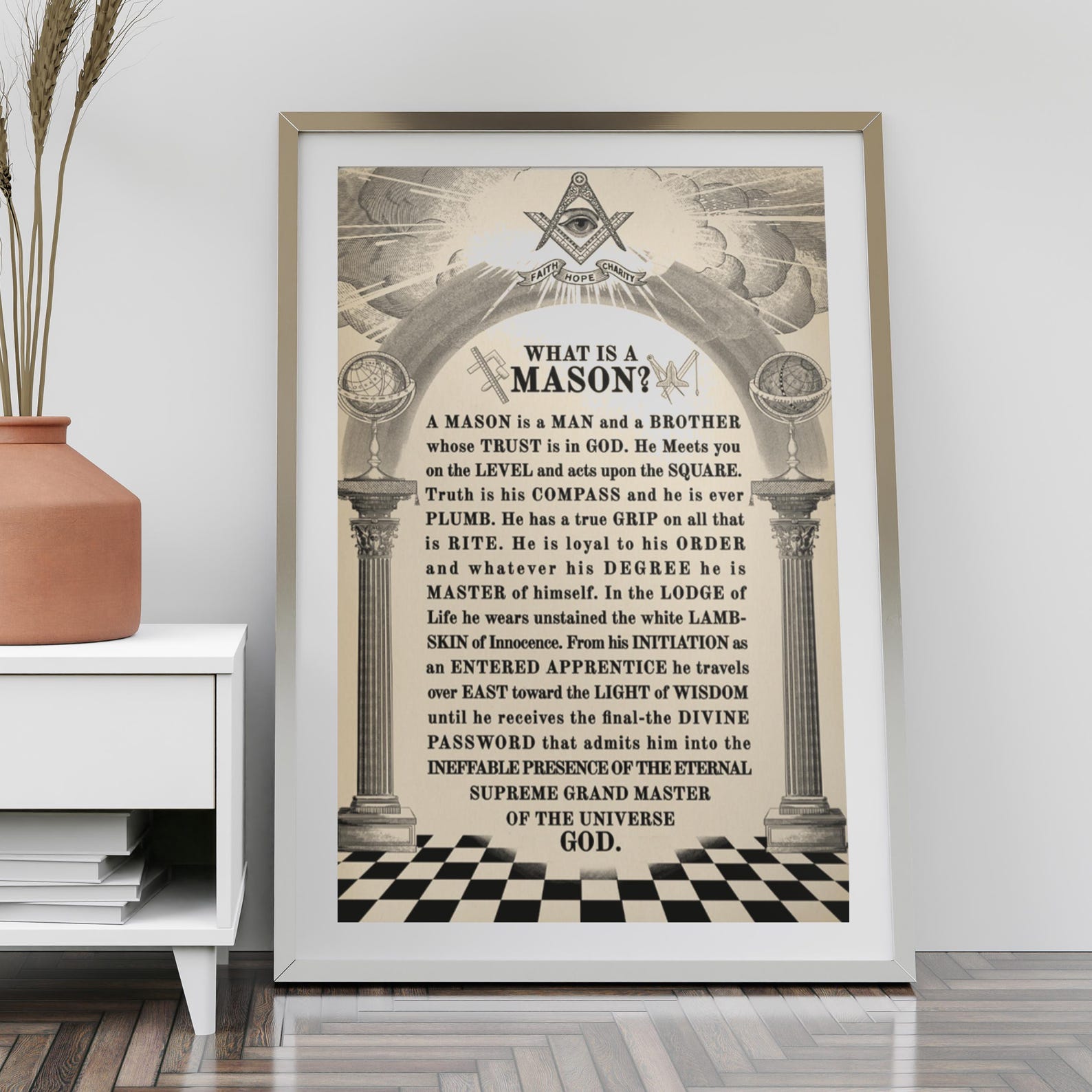 What is a Mason Masonic Poster - Etsy