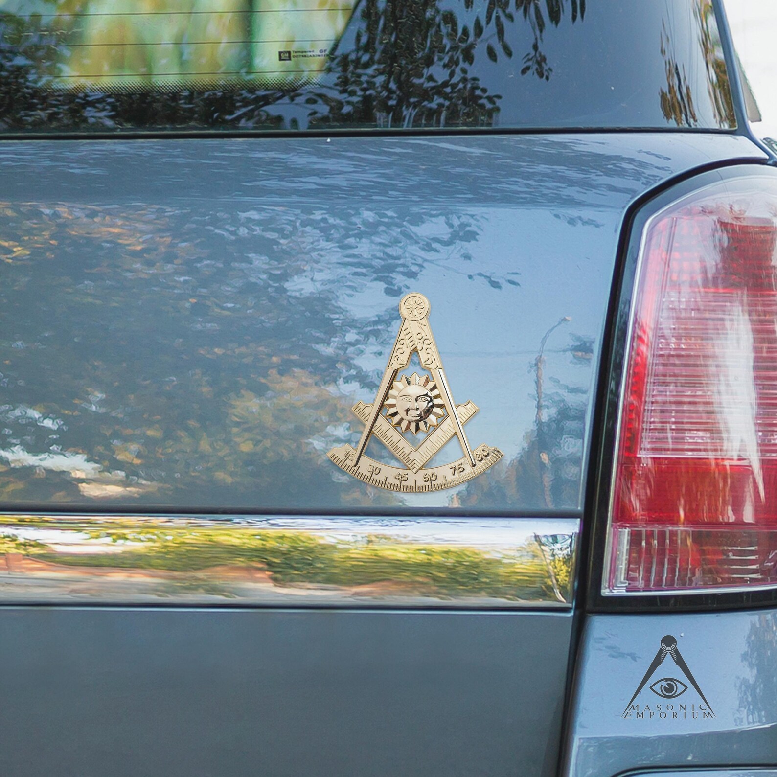 Gold Past Master Masonic Auto Emblem - Etsy
