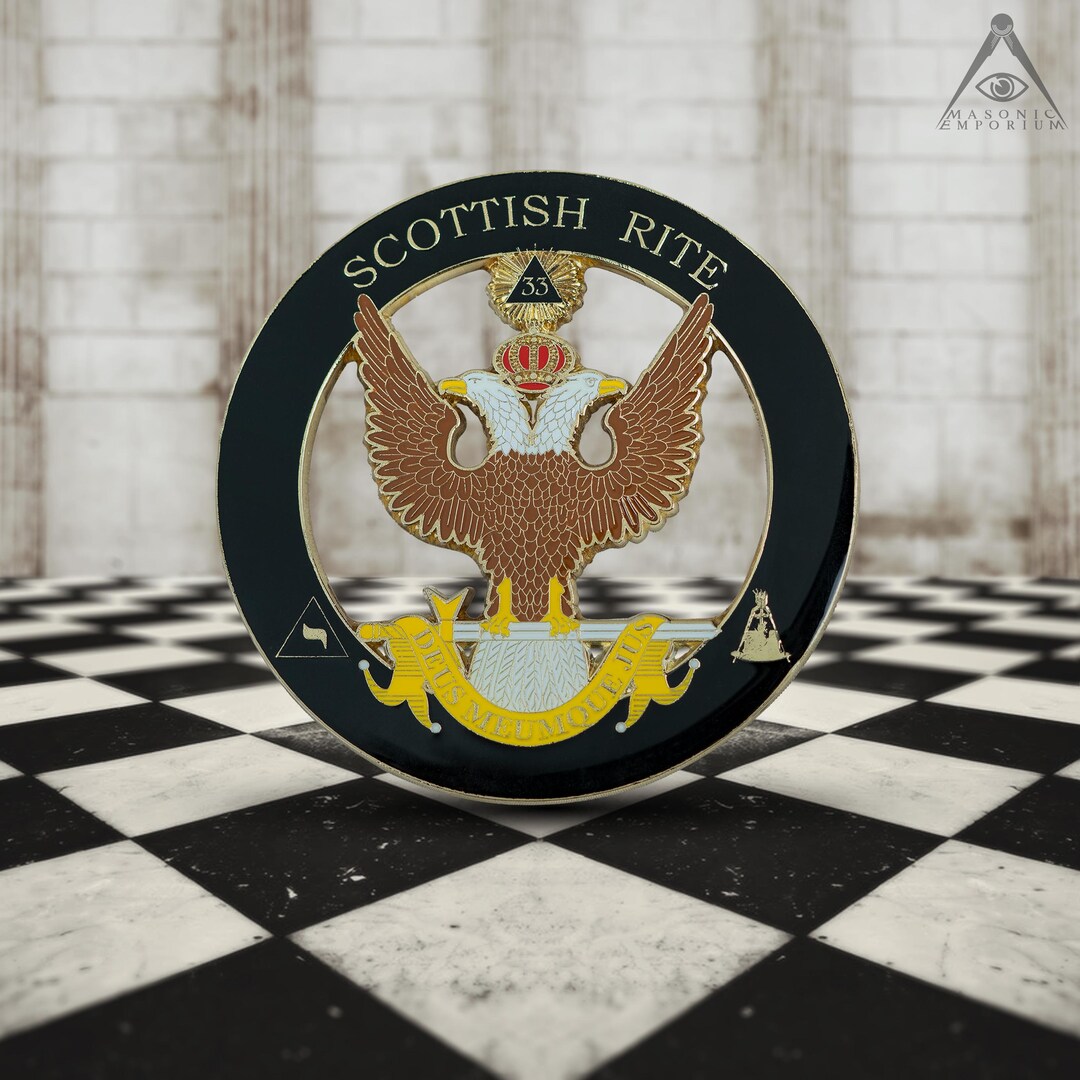 33rd Degree Scottish Rite Auto Emblem (wings Up) - Etsy