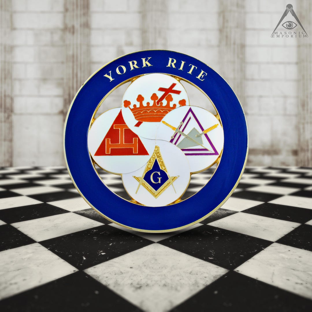 York Rite and Cryptic Council Auto Emblem - Etsy
