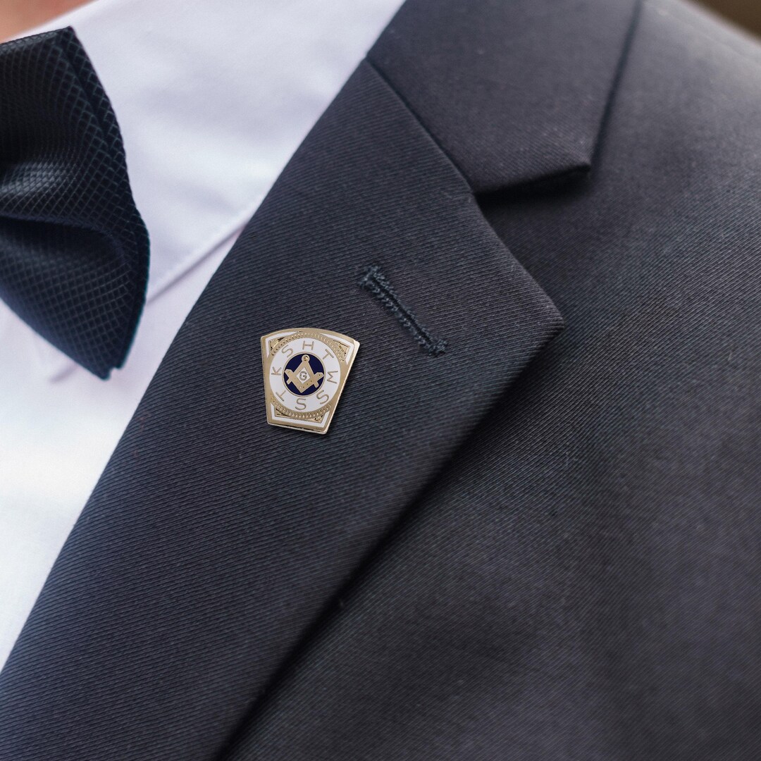 Mark Keystone Masonic Lapel Pin – Gold and White - Etsy