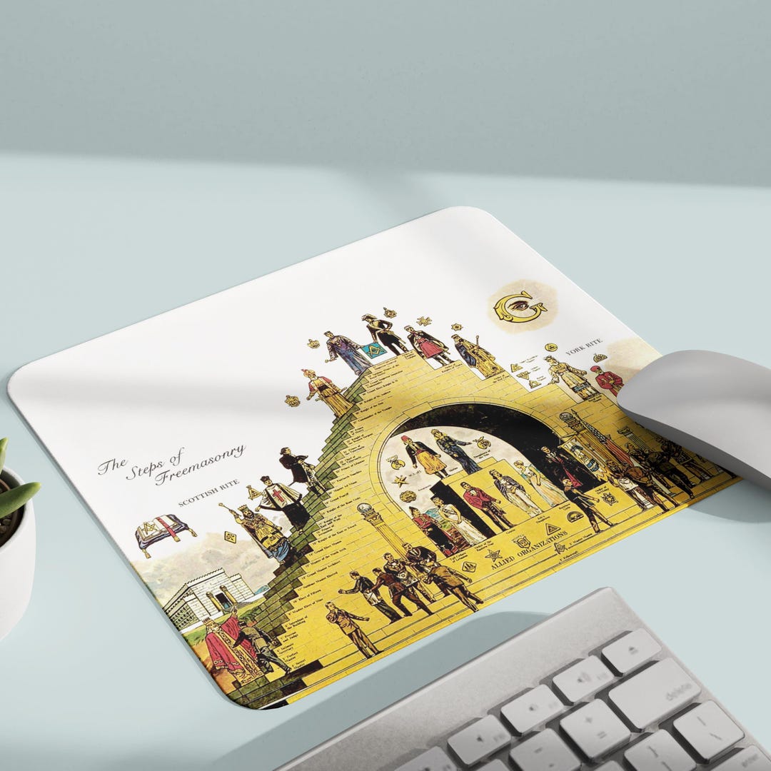 Masonic "the Steps of Freemasonry" Mouse Pad - Etsy