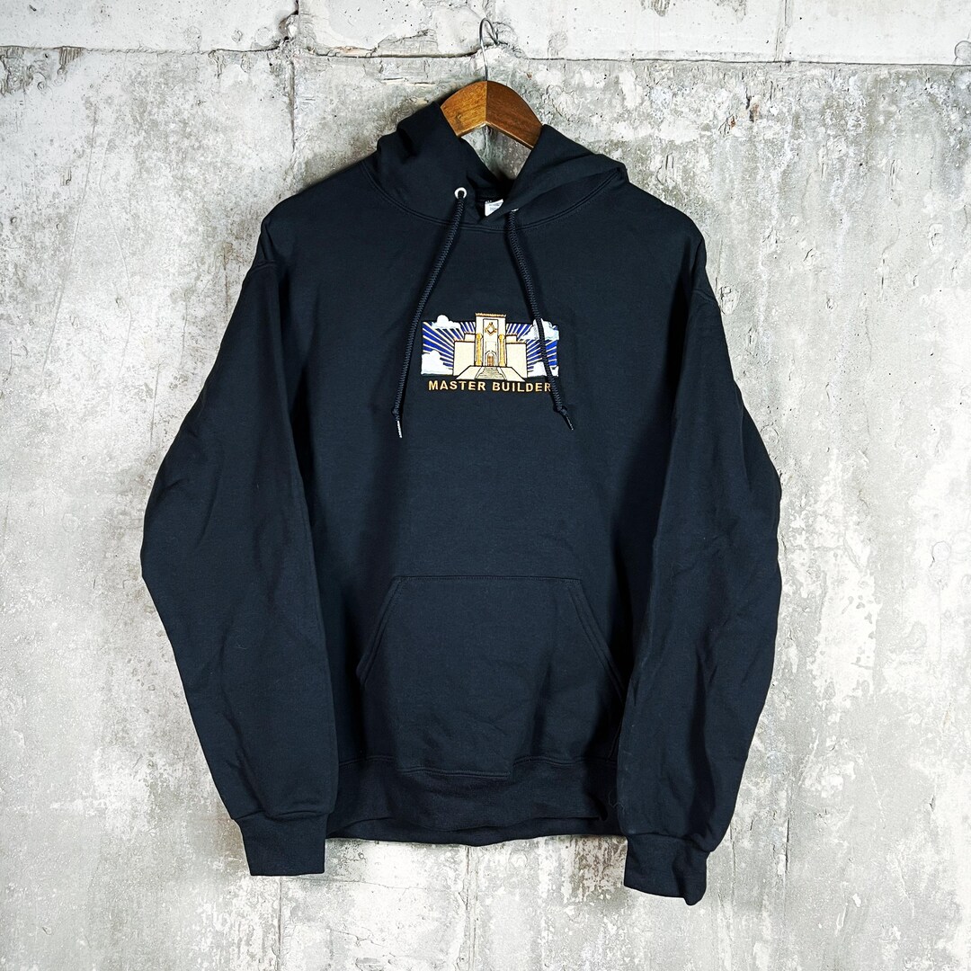 Masonic Master Builder Solomon's Temple Embroidered Hoodie - Etsy