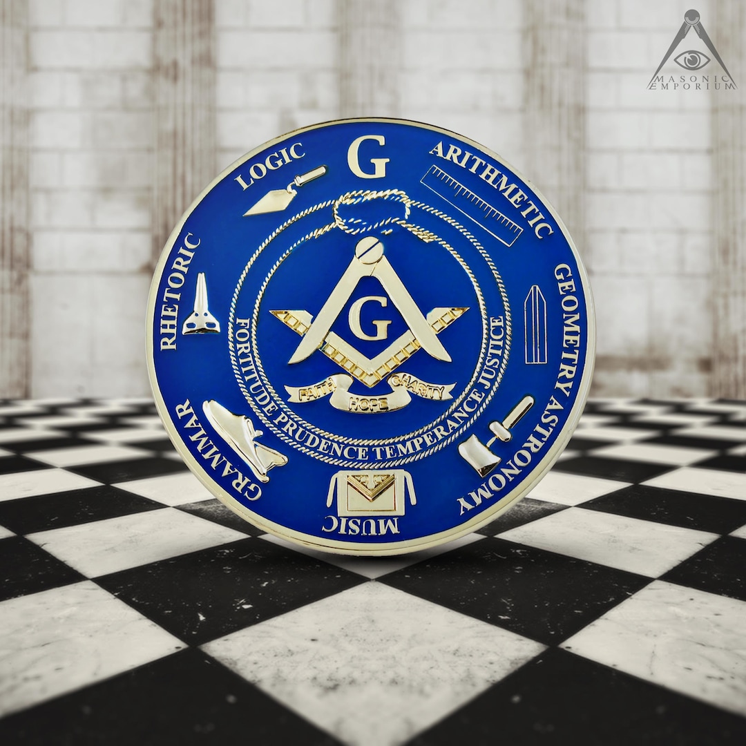 Seven Liberal Arts Masonic Auto Emblem - Etsy