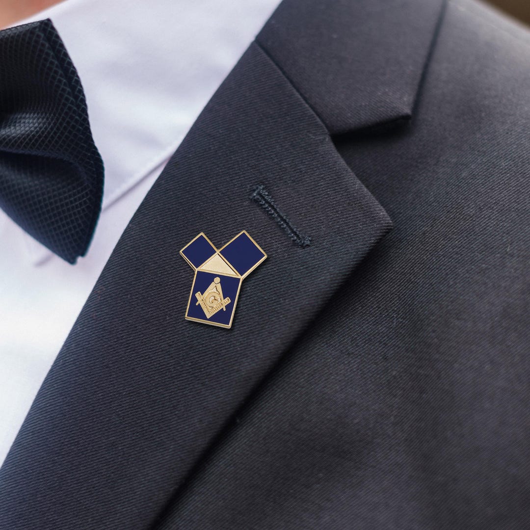 Euclid's 47th Problem With Square & Compass Masonic Lapel Pin – Blue ...