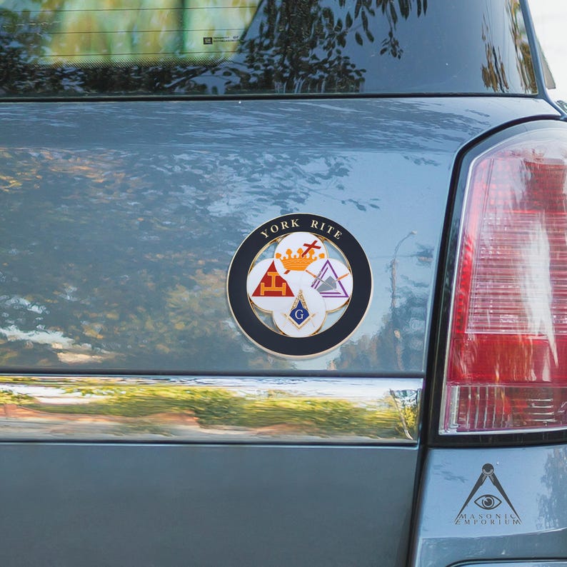 York Rite and Cryptic Council Auto Emblem - Etsy