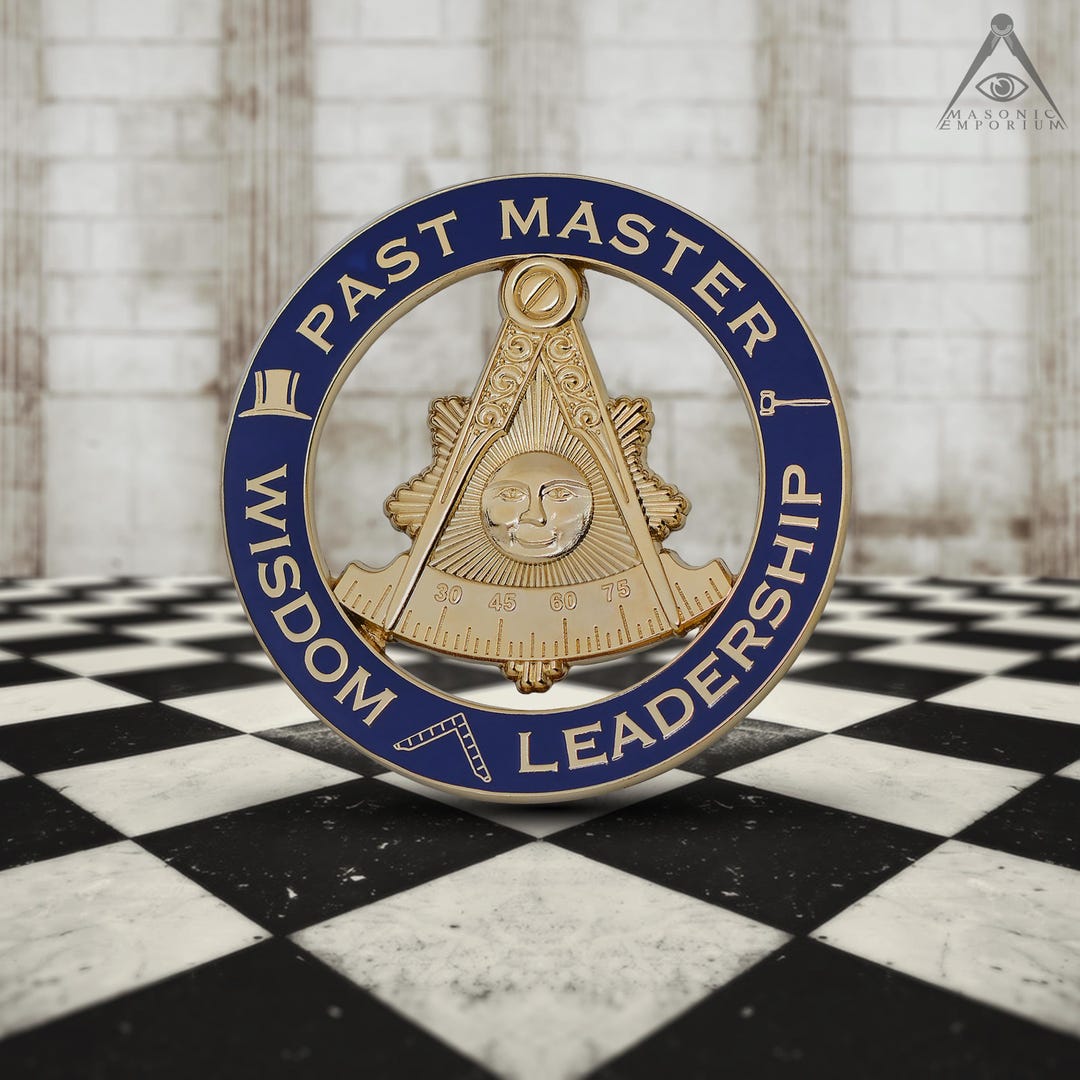 Past Master Leadership Masonic Auto Emblem - Etsy
