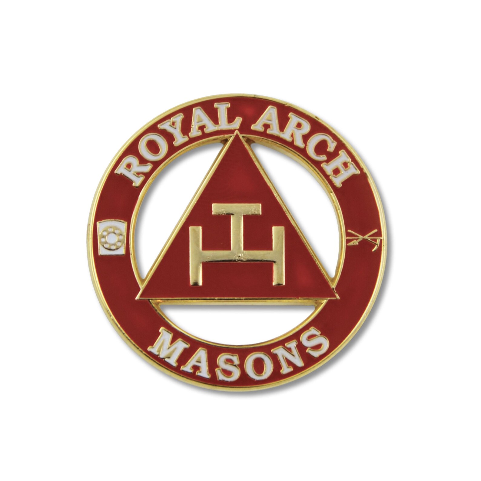 Royal Arch Masons Round Masonic Lapel Pin – Red & Gold - Etsy