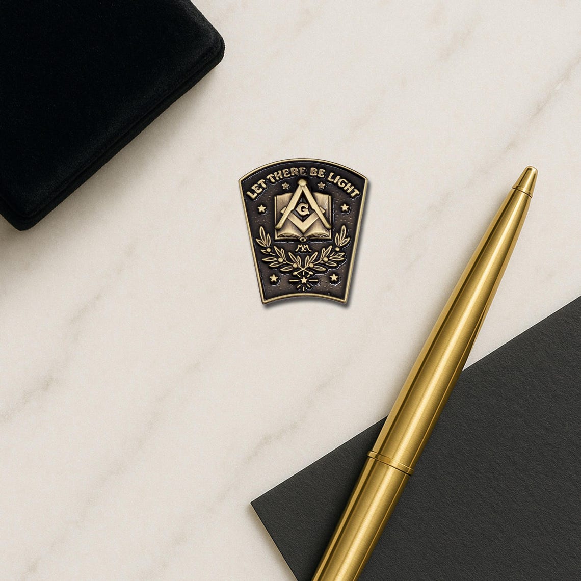 Let There Be Light Keystone Masonic Lapel Pin – Antique Brass - Etsy
