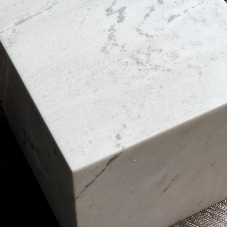 White Marble Masonic Cube - 6" Stone - Etsy