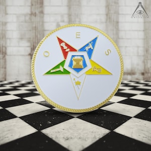 Order of the Eastern Star White Auto Emblem - Etsy