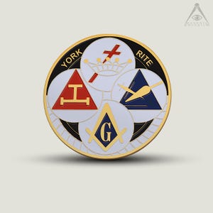 York Rite Masonic Auto Emblem - Etsy