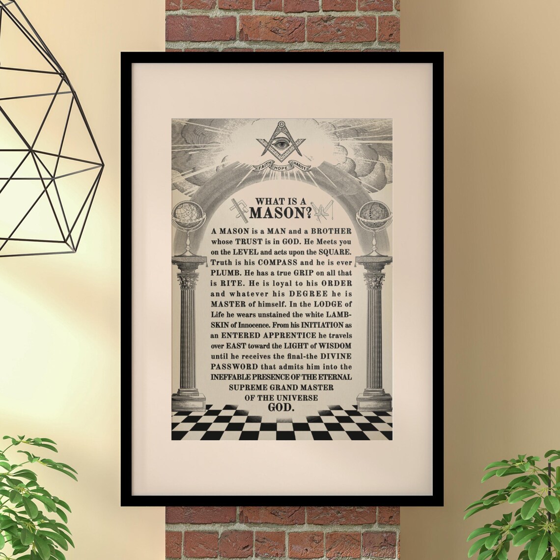 What is a Mason Masonic Poster - Etsy