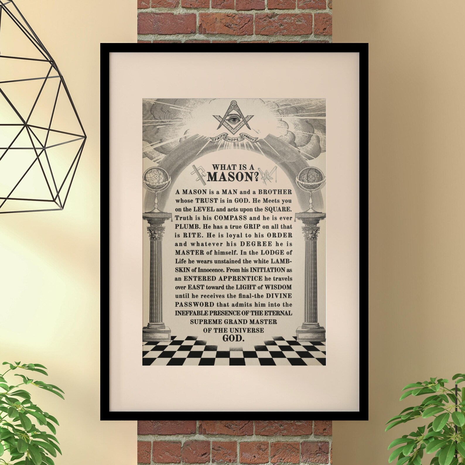 What is a Mason Masonic Poster - Etsy