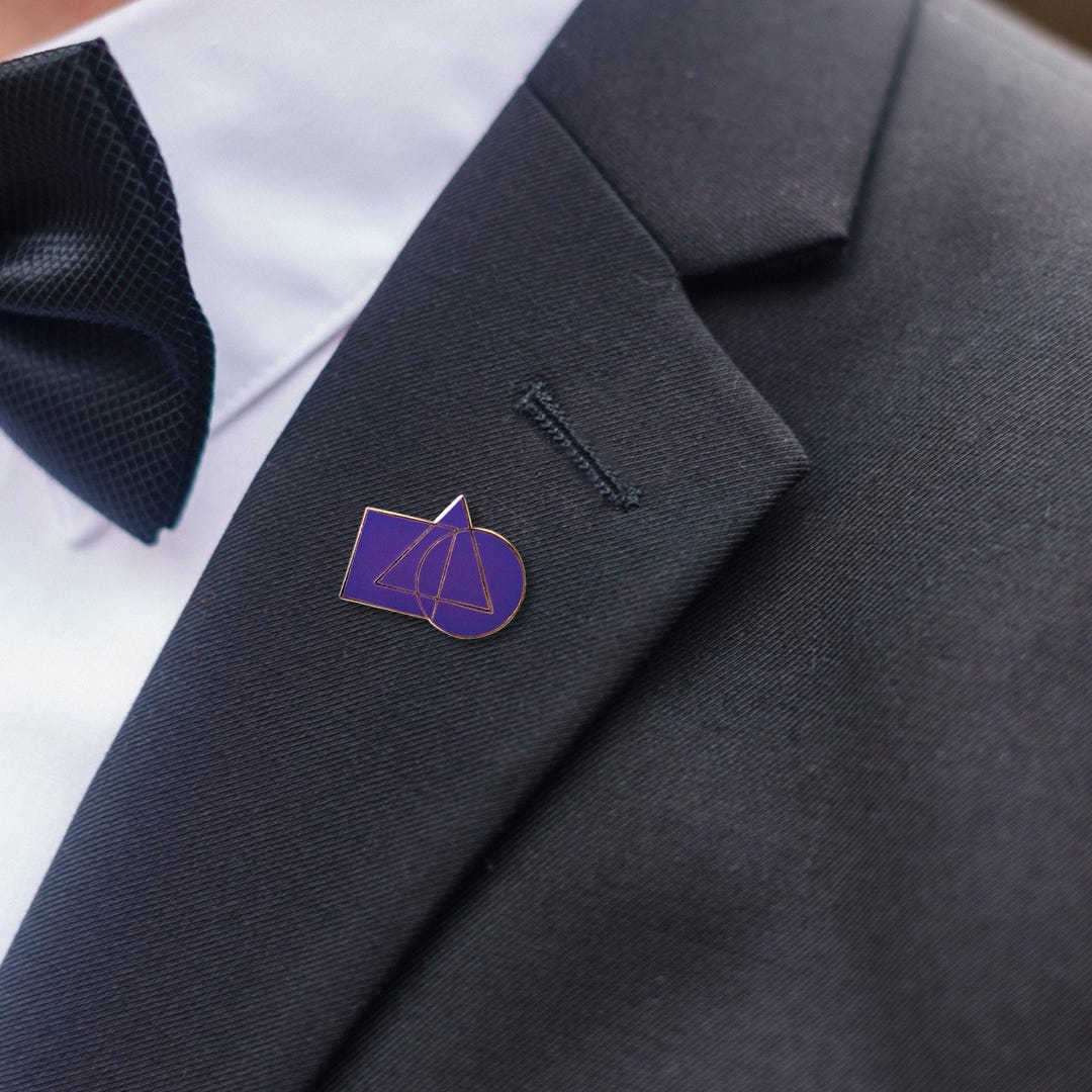 Cryptic Council Masonic Lapel Pin – Purple and Gold - Etsy