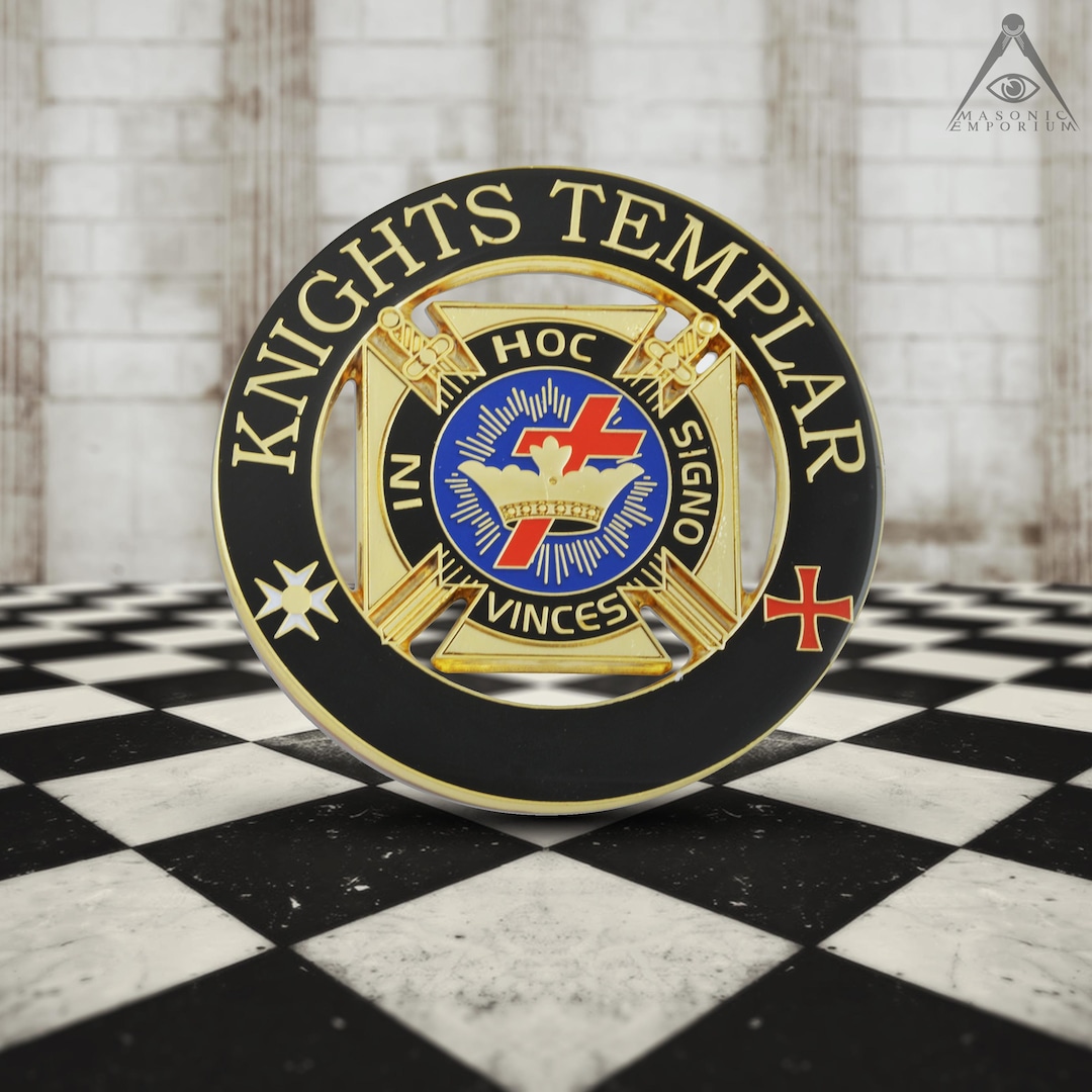 Knights Templar Cutout Auto Emblem - Etsy