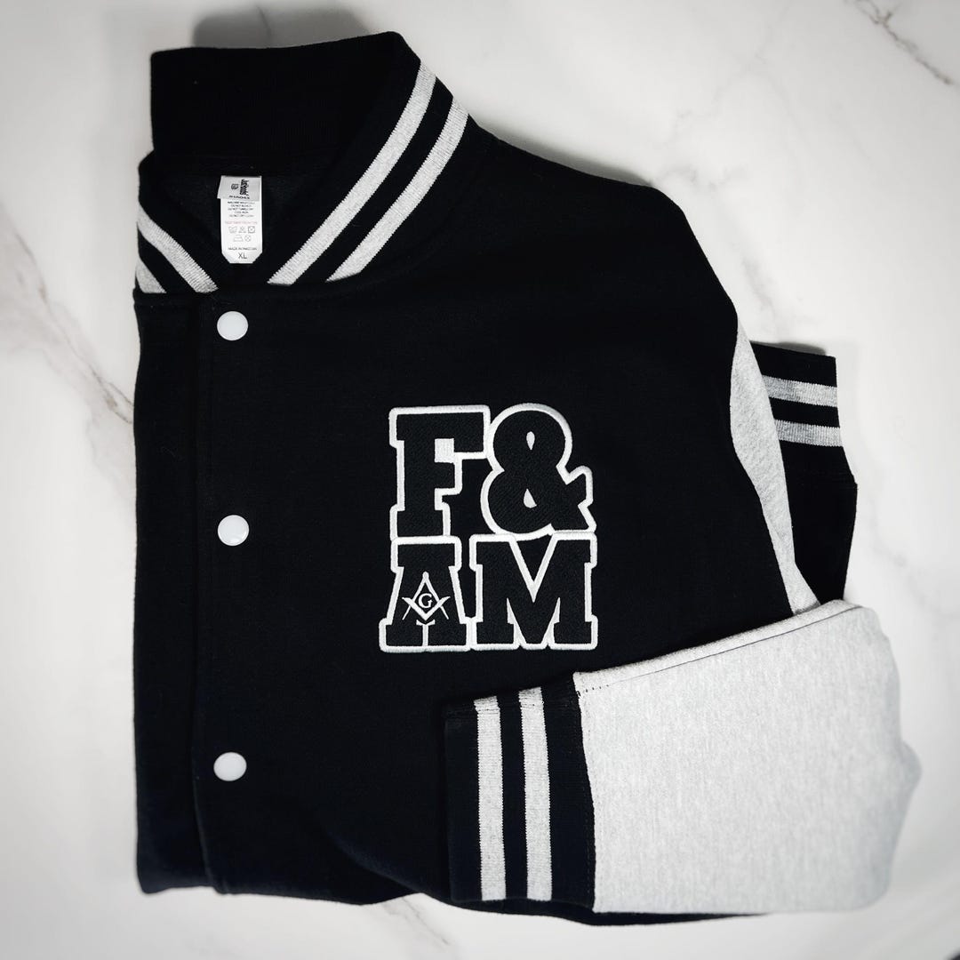 Embroidered Masonic Free and Accepted Mason (F&AM) Letterman Jacket - Etsy