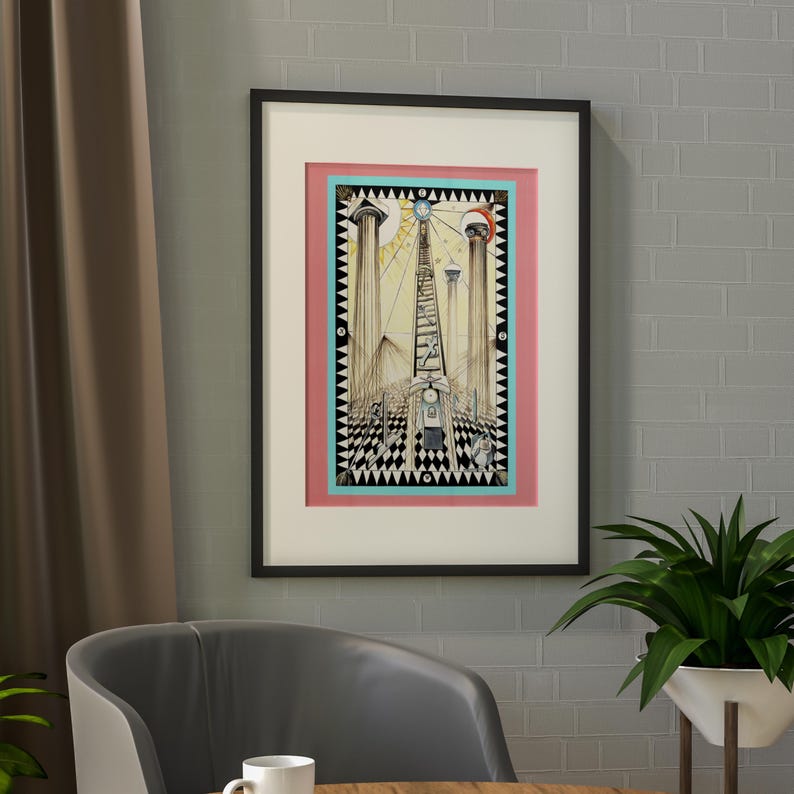 Harris EA Masonic Tracing Board Poster - Etsy