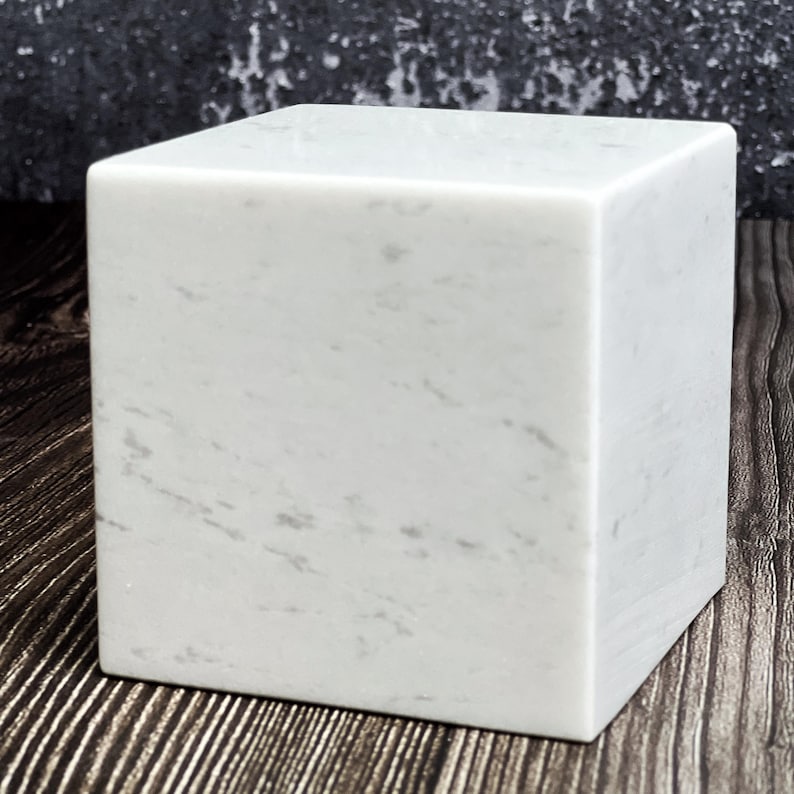 3 Masonic White Marble Stone Cube Perfect Cube - Etsy