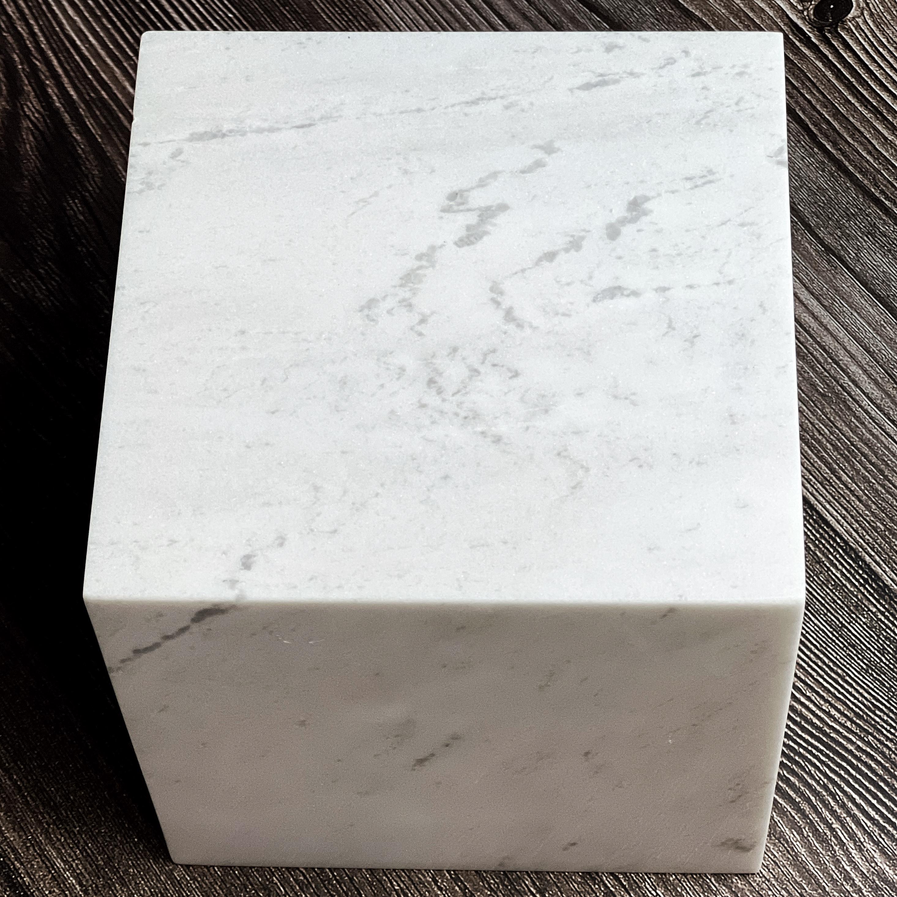6" White Marble Stone Masonic Cube - Perfect Cube - Etsy