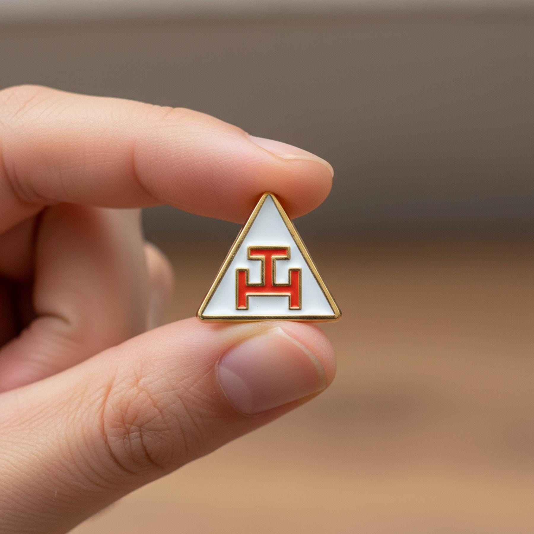 Royal Arch Triangle Masonic Lapel Pin White and Red – 3/8 Inch Wide - Etsy