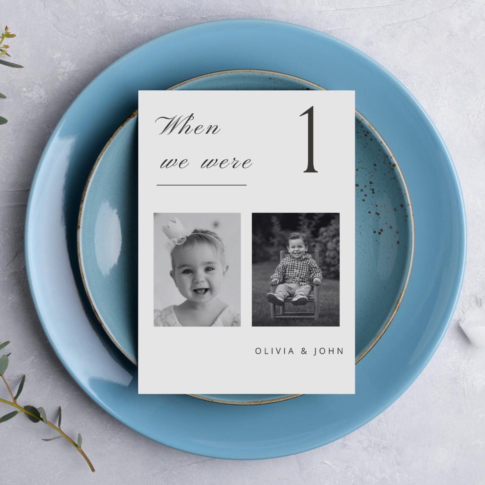 When We Were Table Numbers - Wedding Table Numbers - Wedding Photo ...