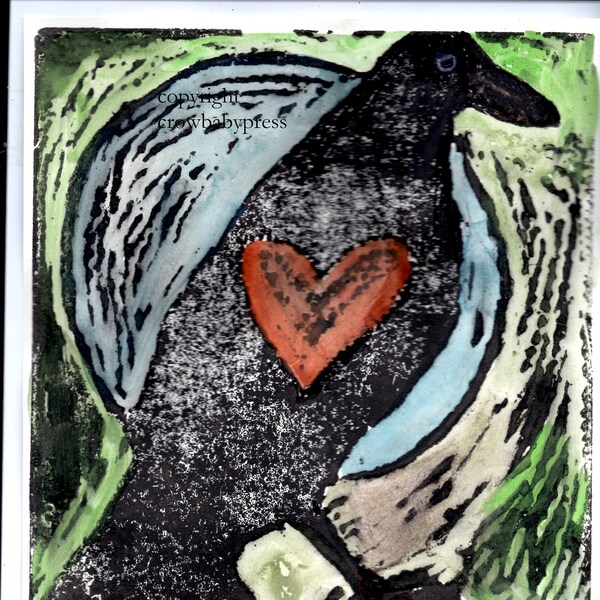 Raven Folk Art - Etsy