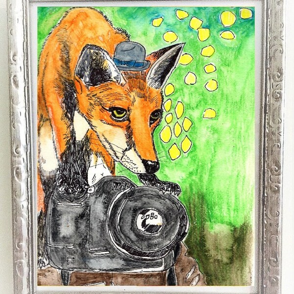 Fox Steampunk Print - Etsy