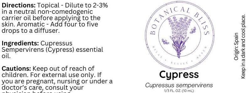 Cypress (cupressus Sempervirens) - Pure Therapeutic Grade Essential Oil ...