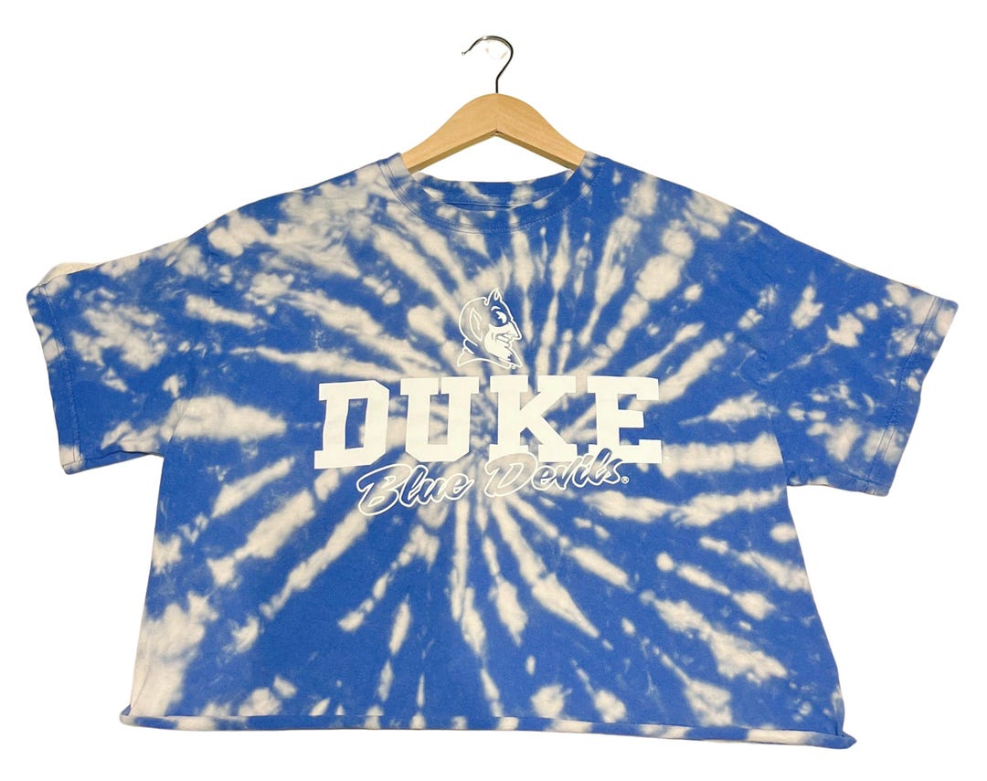Duke Blue Devils T-shirt, Reworked Duke Blue Devils Crop Top, Duke ...