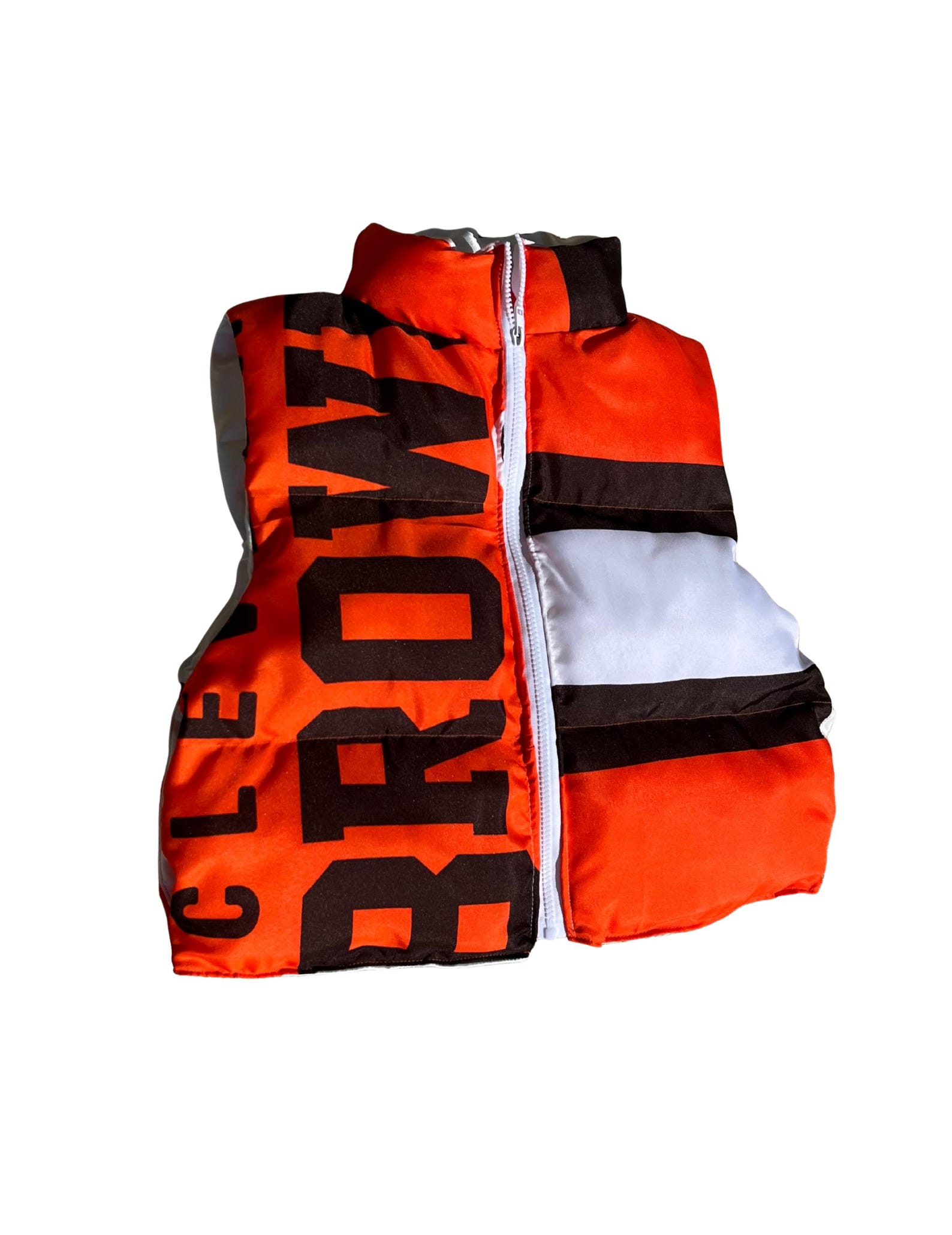 CUSTOM MADE! Upcycled Sports Puffer Vest Made From a Flag! Reworked ...