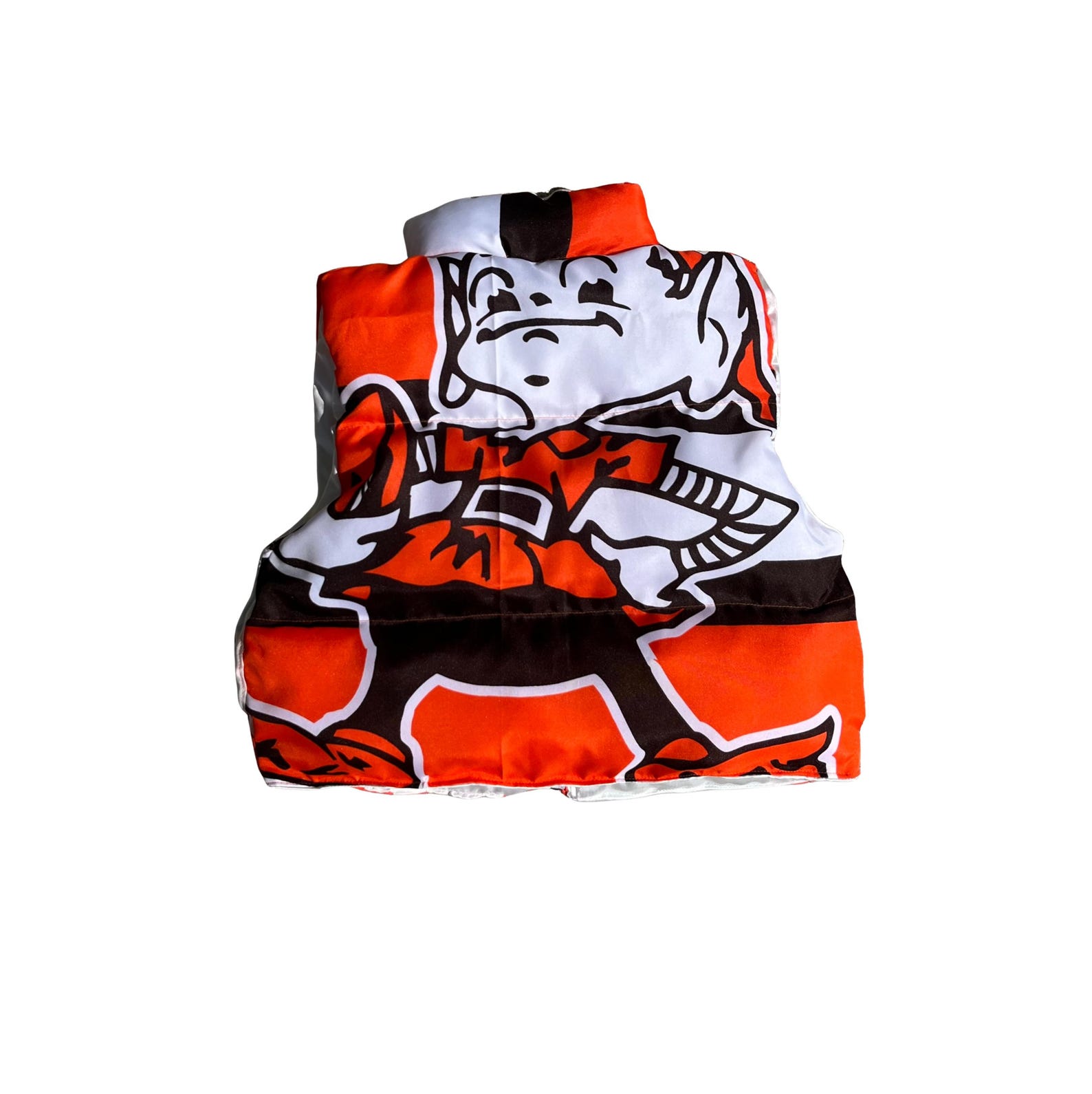 CUSTOM MADE! Upcycled Sports Puffer Vest Made From a Flag! Reworked ...