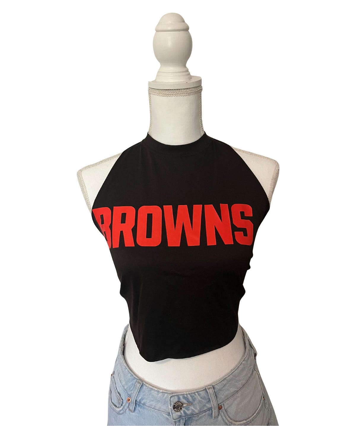 CUSTOM MADE! Game Day Halter Top, Custom Upcycled Halter Top - Etsy