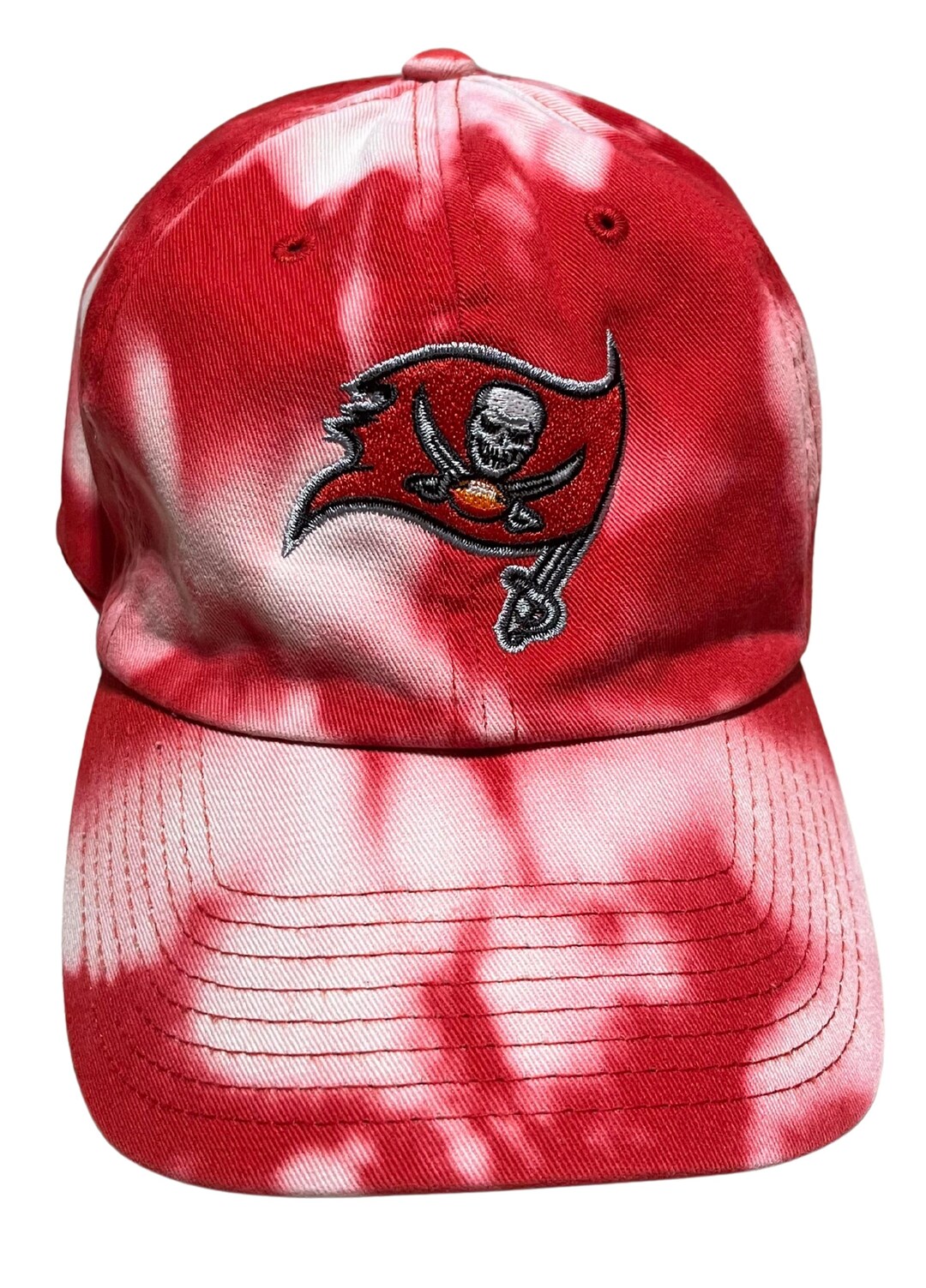 Tampa Bay Buccaneers Hat, Reworked Tampa Bay Buccaneers Hat, Bleach Tye ...