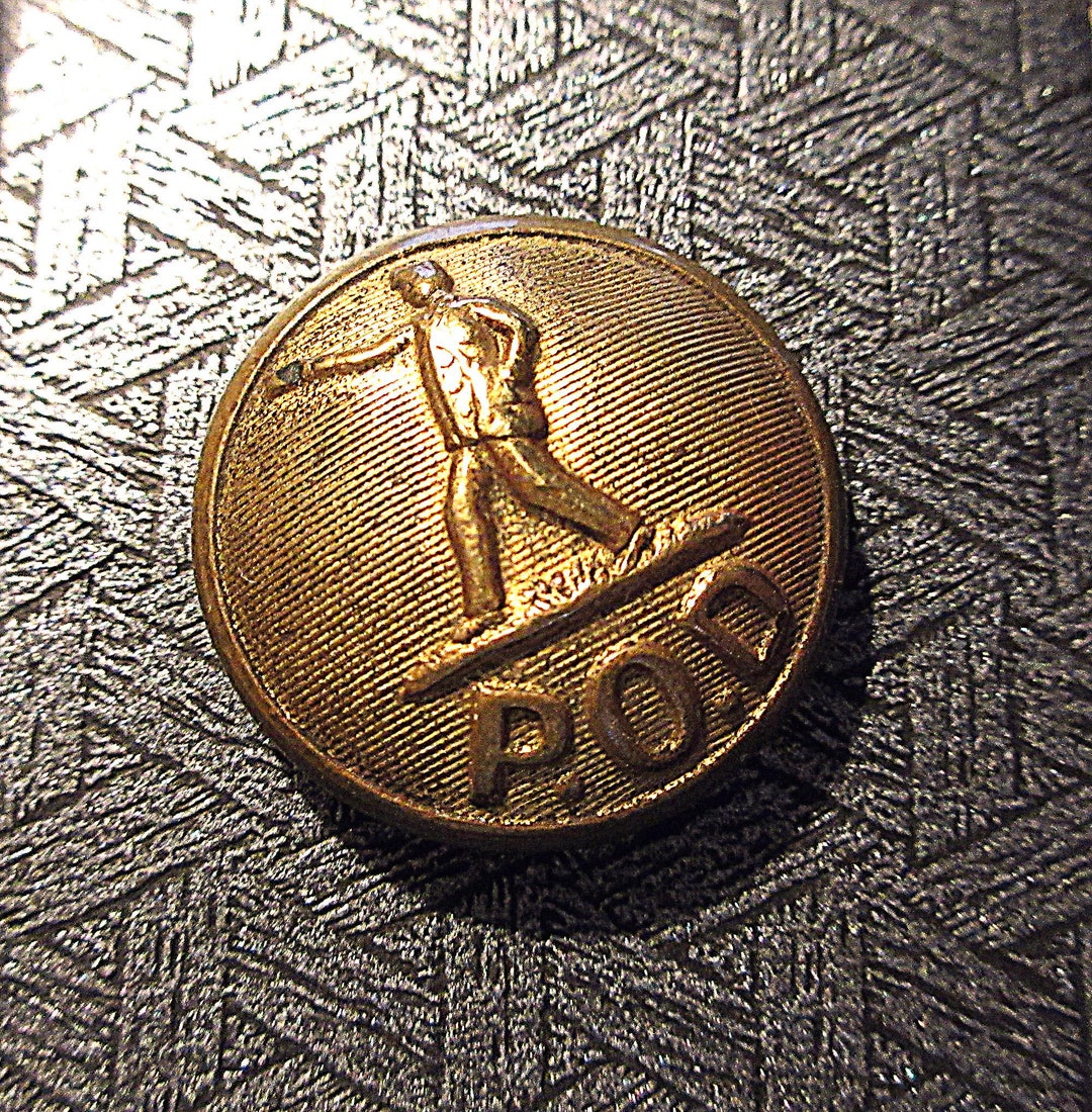 Early Post Office Uniform Button - Etsy