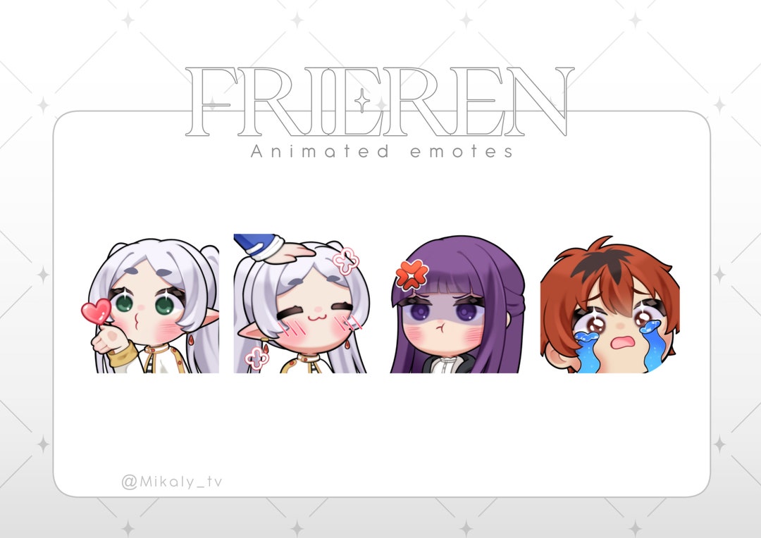 ANIMATED Frieren Pack Emote | Discord and Twitch | Animated and Static ...