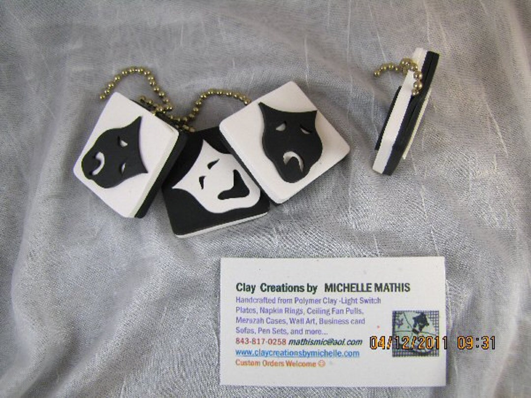 Comedy Tragedy Drama Theater Mask Ceiling Fan Pull - Etsy