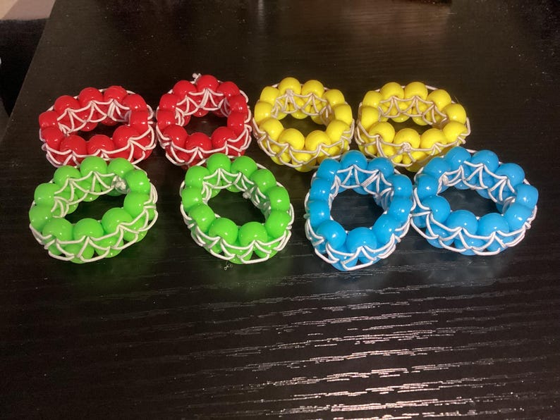Kandi/beaded Fidget Ring Stress Toy (BUY 2 GET 1 FREE) - Etsy
