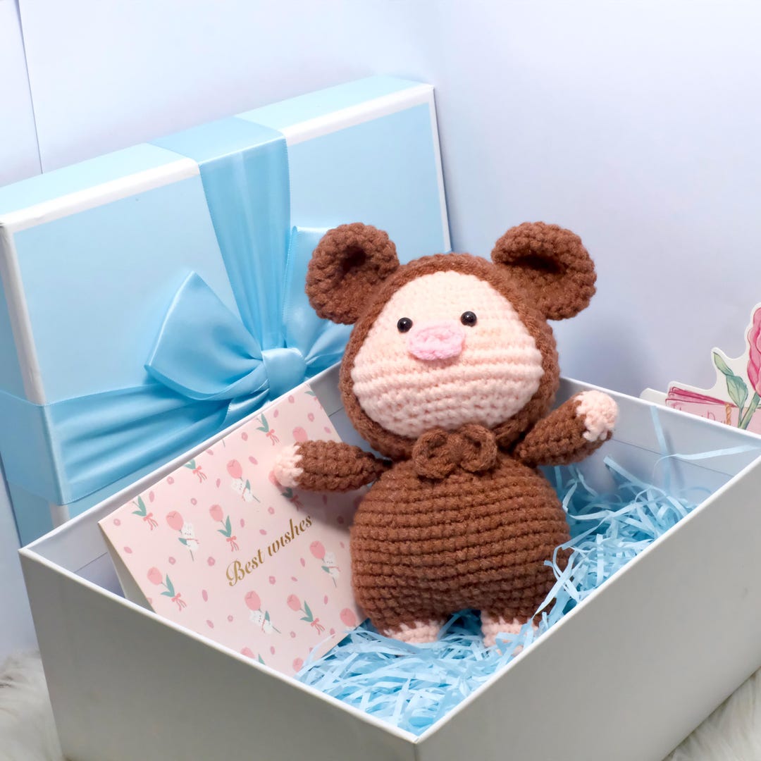 Crochet Piggy, Amigurumi Piggy, Amigurumi Wool Piggy, Gift for ...