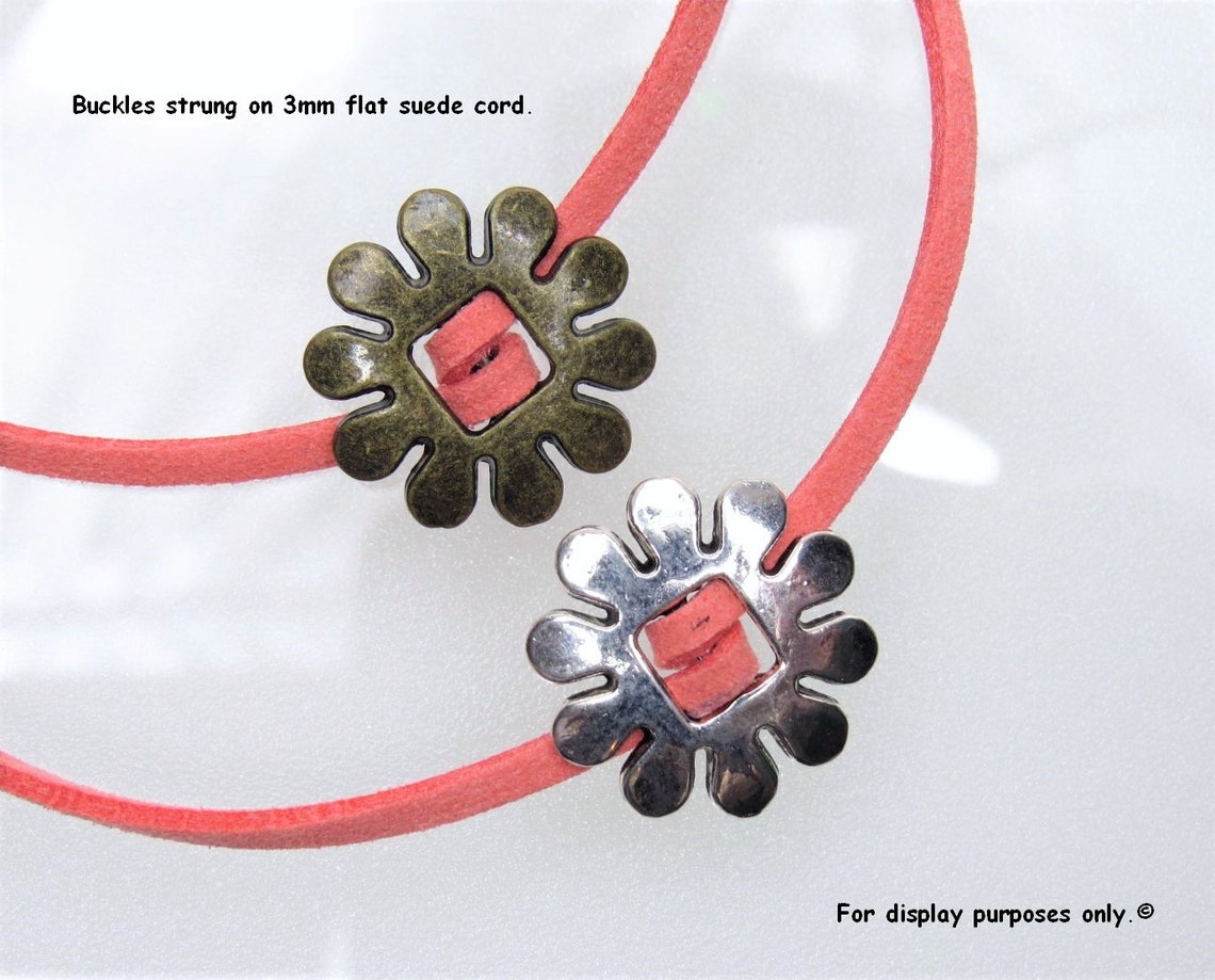 20mm Antique Brass Alloy Metal Flower Buckle Closures/jewelry Component ...