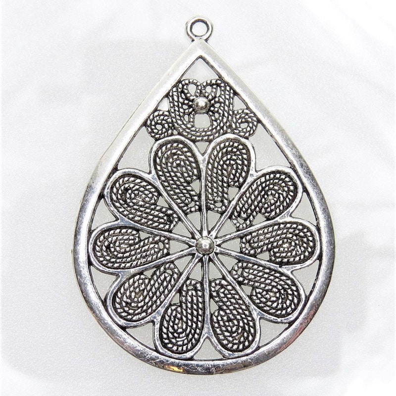Large Metal Pendant - Etsy