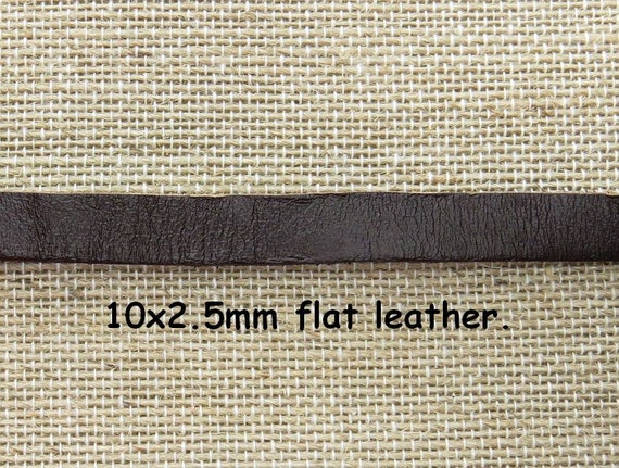 10mm Lightly Distressed Soft Pliable Dark Brown Flat Leather - Etsy