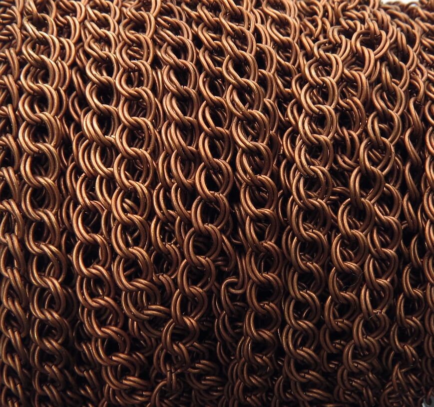 6x5x0.70mm Antique Copper Finish Double Link Chain Sold by | Etsy