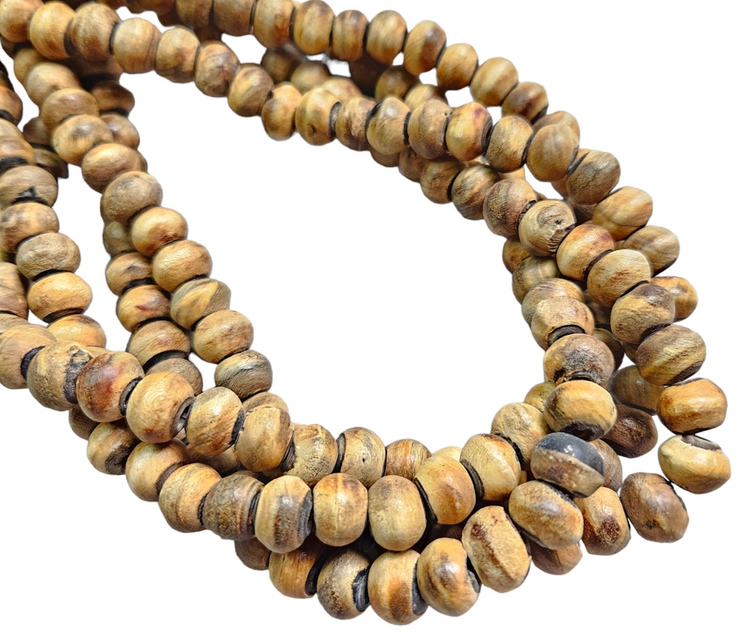 Hand Carved 10x7mm Rondelle Water Buffalo Horn Beads 15 Inch Stand ...